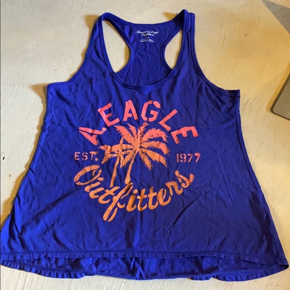 Tops | Royal Blue American Eagle Tank Top | Poshmark